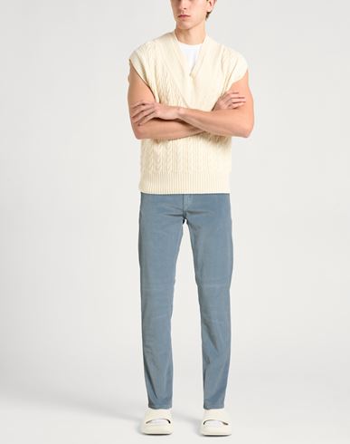ELEVENTY Eleventy Pastel Blue Corduroy Tapered Leg Pants